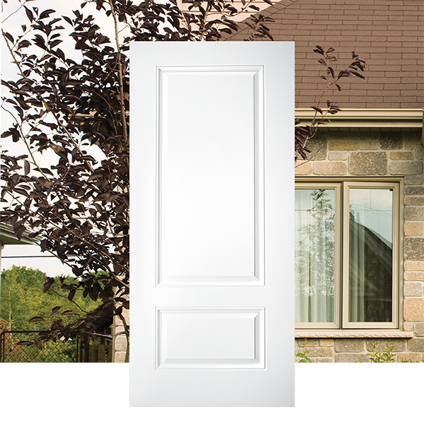 Smooth White 2 Panel 3/4 Lite | Window Seal West